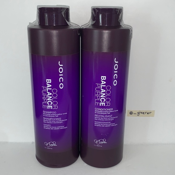 Joico | Hair | 2 Liters Joico Color Balance Purple Shampoo Conditioner ...